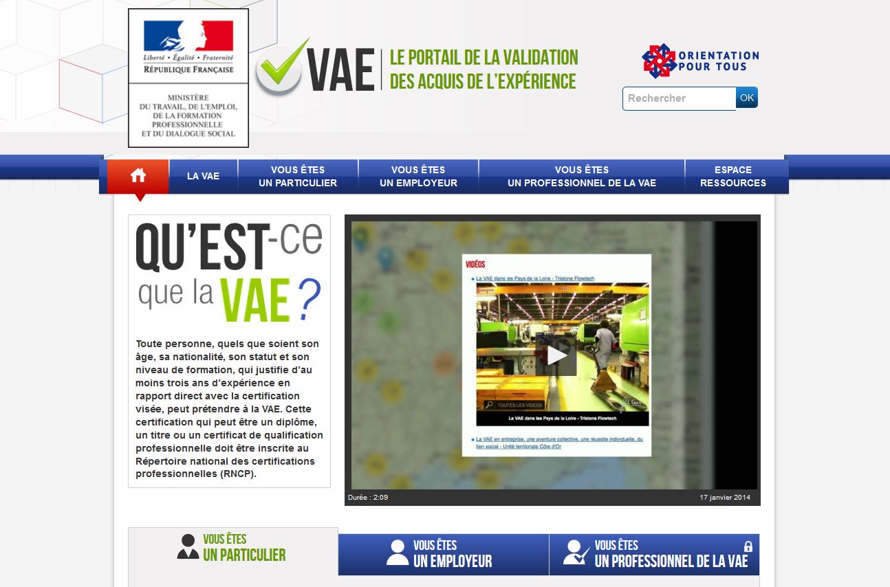Un site web pour tout savoir sur la VAE - MaFormation